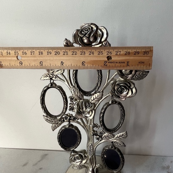 Godinger | Accents | Vintage Silver Plated Roses Family Pictures Tree ...